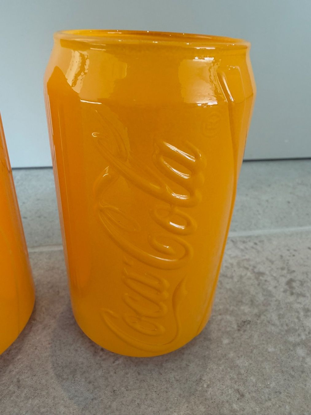 2 limitierte Coca-Cola Gläser McDonald's – Gelb – Dosenform (Neu ...