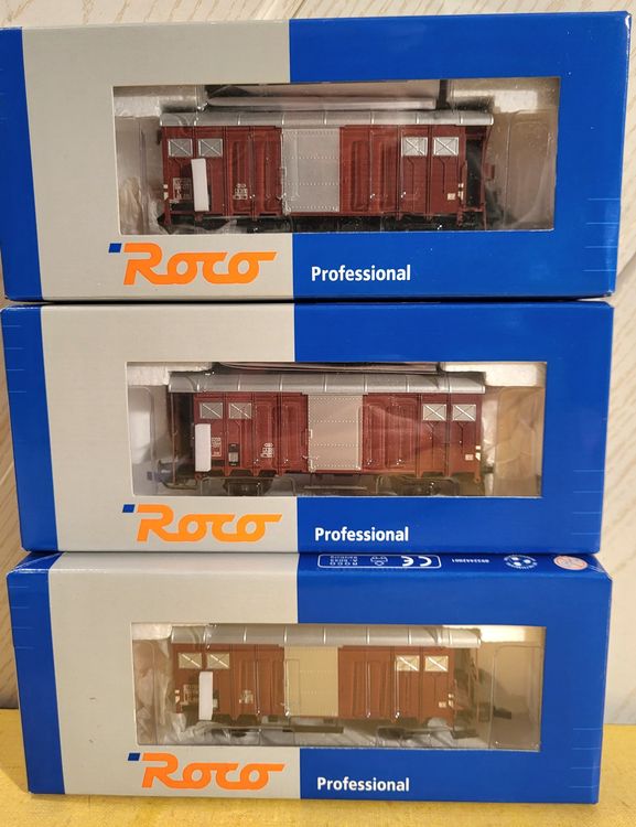 SBB - ROCO Professional - 47500 - 3 Gedeckte Güterwagen K3 | Acheter sur Ricardo