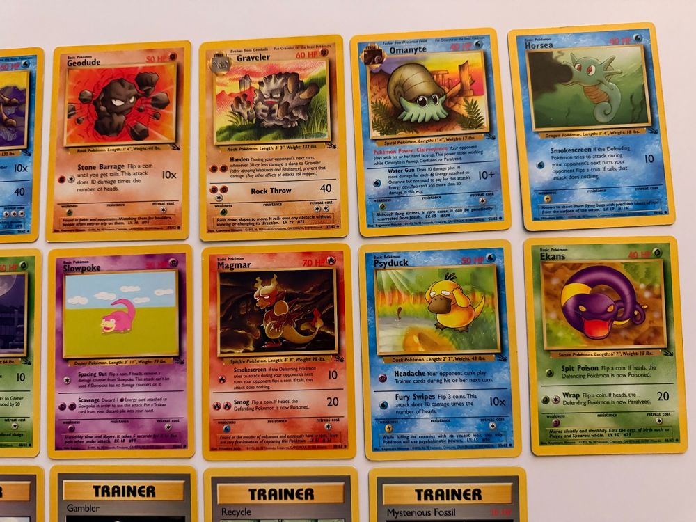 Fossil 20 Pokémon Karten Bundle WOTC 1999 Vintage (Gebraucht) in Luzern ...