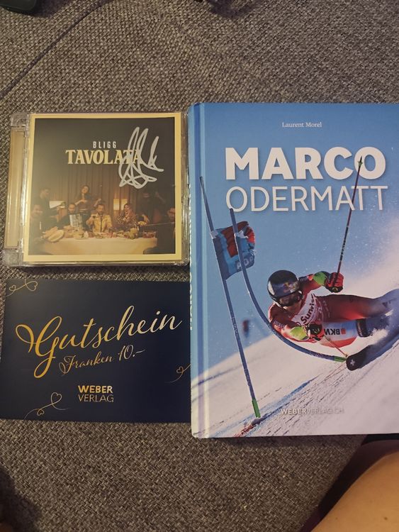 Signierte CD Bligg Tavolata + Buch Odermatt (Neu (gemäss Beschreibung ...