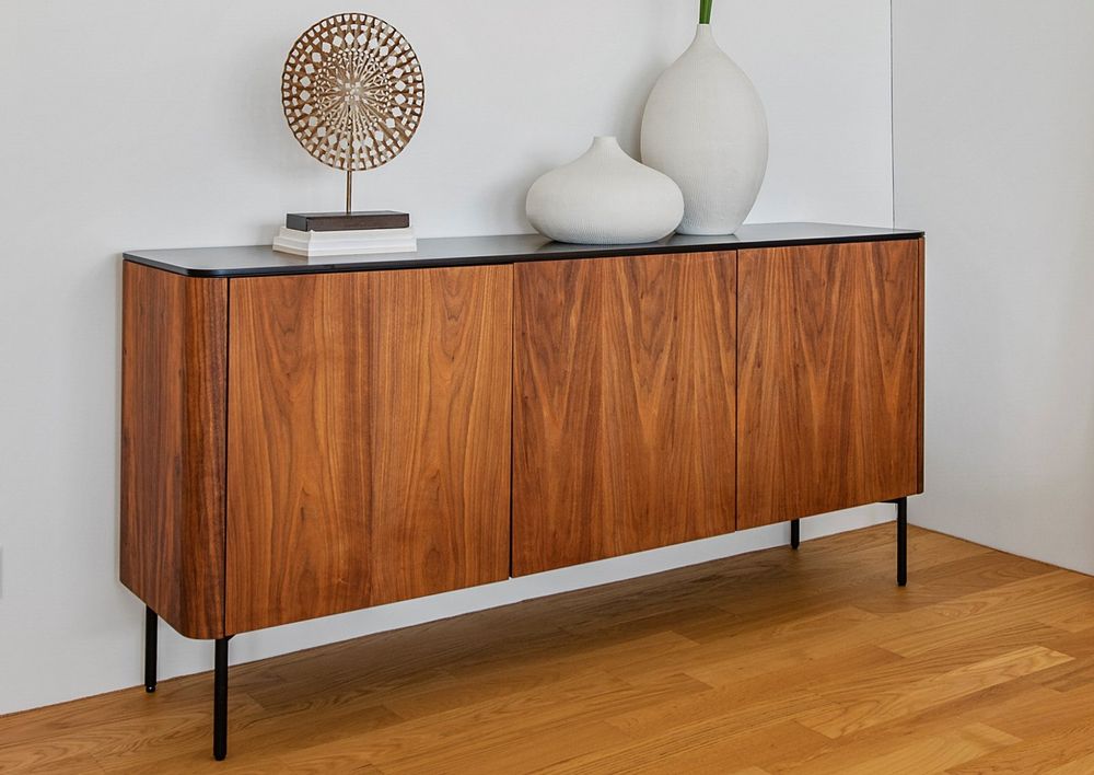 Sideboard / Kommode, Nussbaum-schwarz, von LIVIQUE | Kaufen auf Ricardo