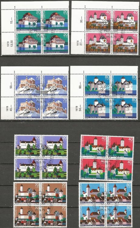 8 Blocs de Quatre 1978/79 ( Pro-Patria ) | Kaufen auf Ricardo