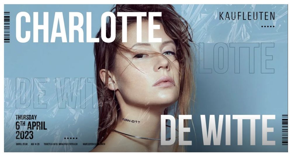 1x Charlotte De Witte Ticket - Zürich 6. April Kaufleuten | Kaufen auf Ricardo