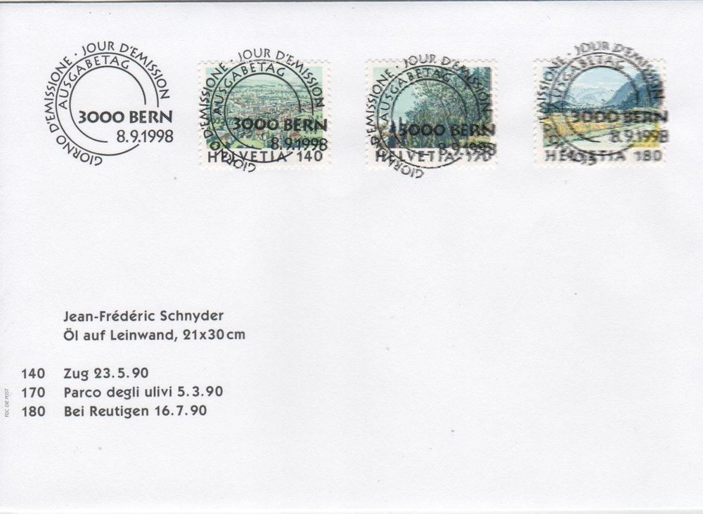 1998 Dauermarken, Bilder der Schweiz (Neu und originalverpackt) in Homburg für CHF 7 – mit ...