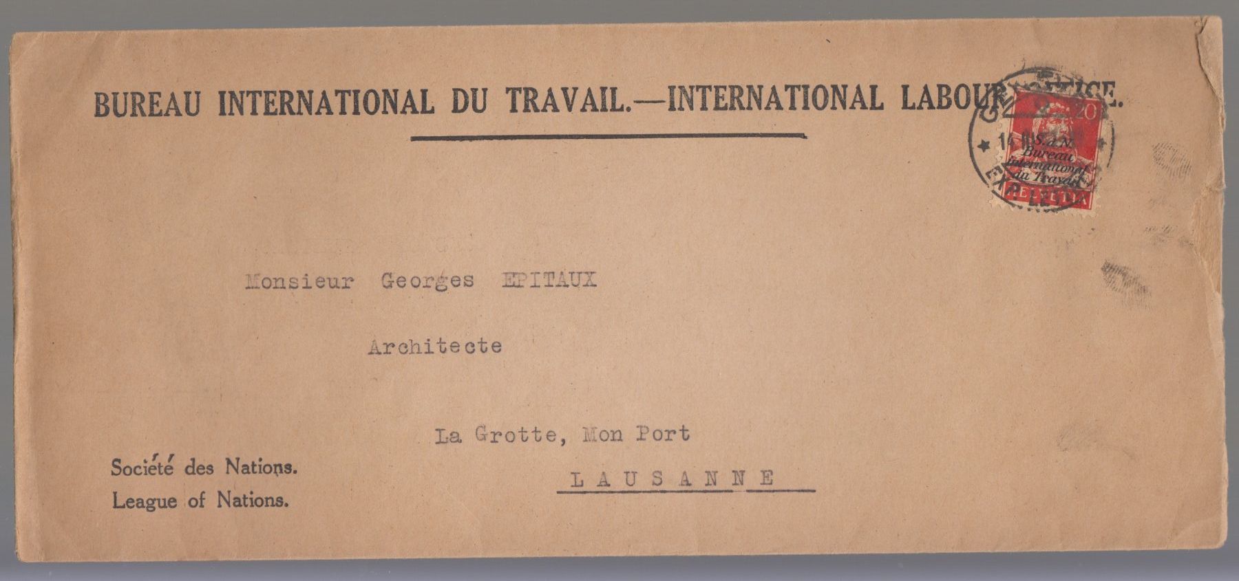 Timbre BIT 15 sur lettre 120.-- (D'occasion) à Boécourt pour CHF 5 ...