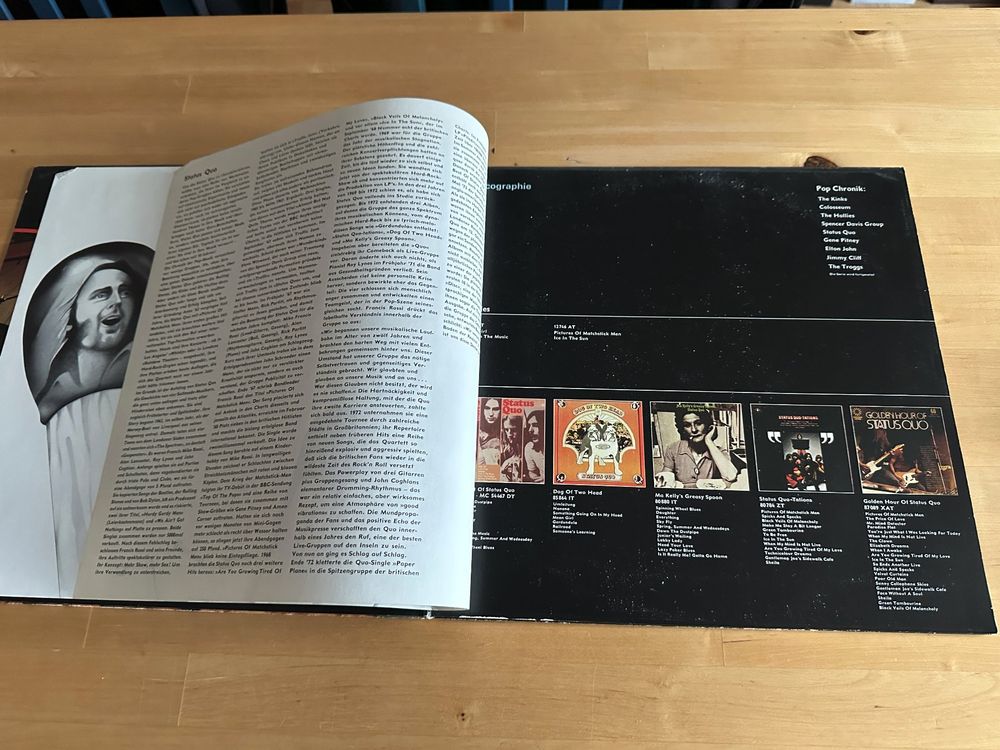 STATUS QUO rare Pop Chronik 2 LP Kult aufklappbar Booklet (Gebraucht ...