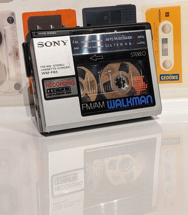 SONY WM-F65 Walkman Radio Mikro RAR - revidiert 80er Vintage (Gebraucht ...