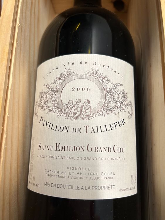 Pavillon de Taillefer, Saint-Emilion Grand Cru, 2006, Magnum (Neu und ...