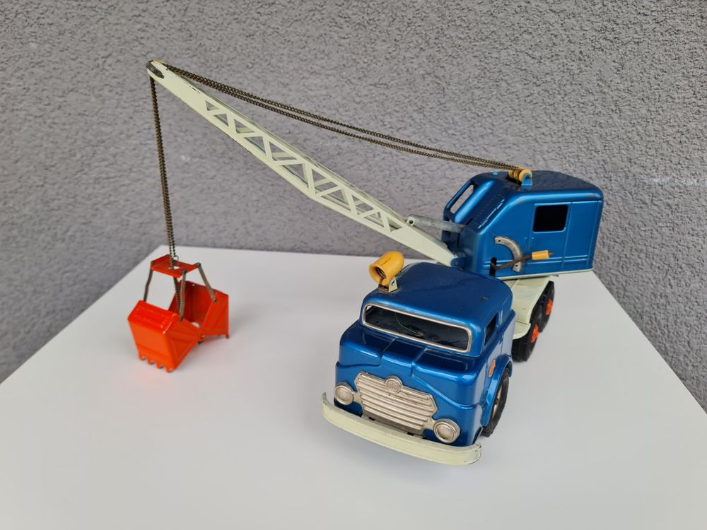 GAMA Kranwagen Blechspielzeug mit Greiferarm 1960er (Gebraucht) in ...