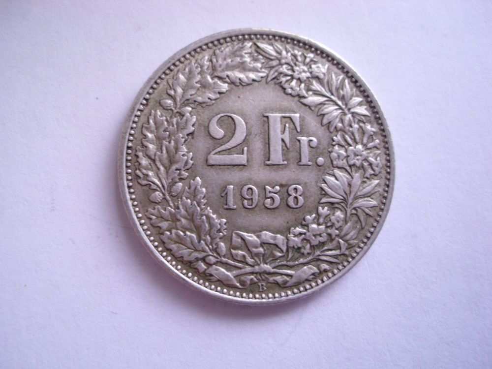 2 Franken 1958 (Gebraucht) in Birsfelden für CHF 5.3 – mit Lieferung auf Ricardo kaufen