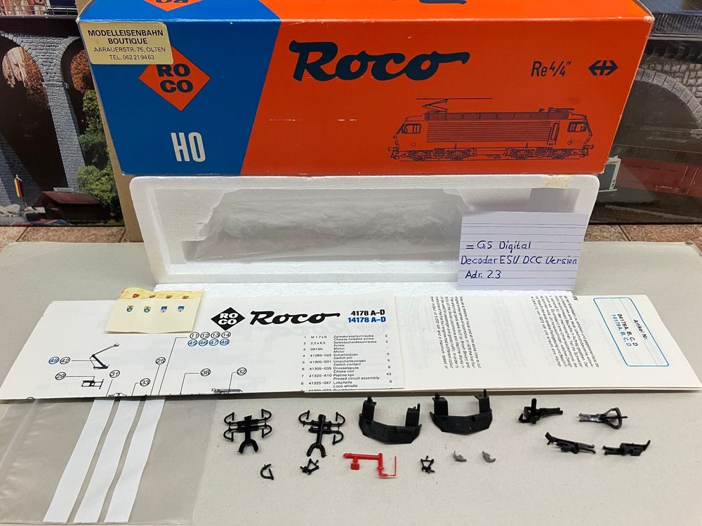 Roco 04178 B SBB Re 4/4 IV 1O103 rot, H0 GS DC Digital | Acheter sur ...