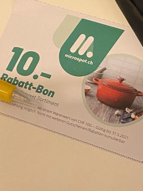 Le Creuset microspot Gutschein | Kaufen auf Ricardo