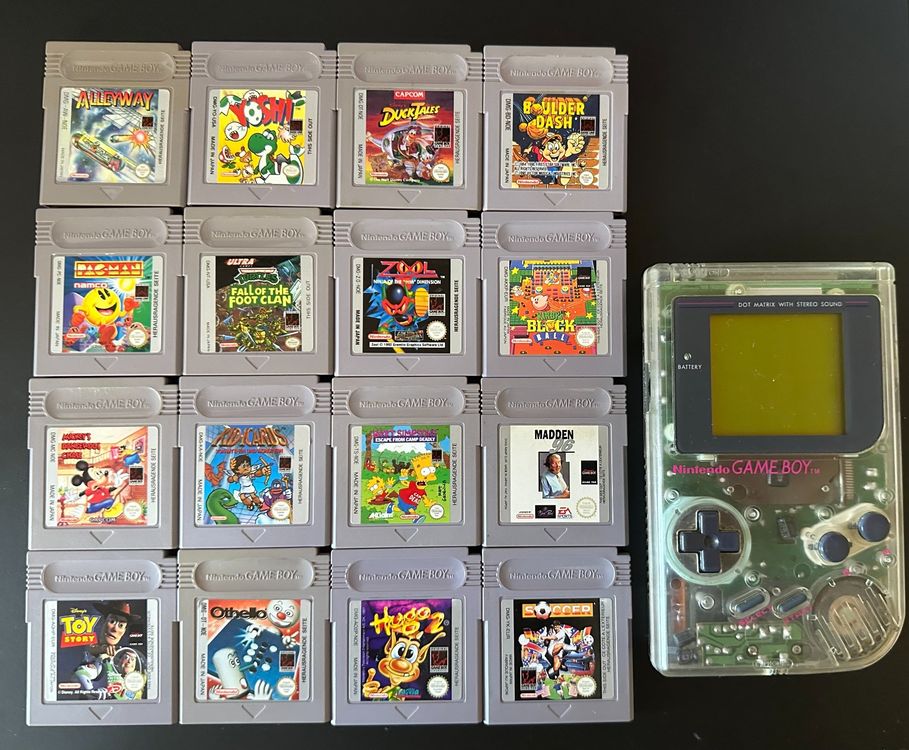 Nintendo Game Boy Spiele 16 Stk. mit Game Boy Konsole | Kaufen auf Ricardo