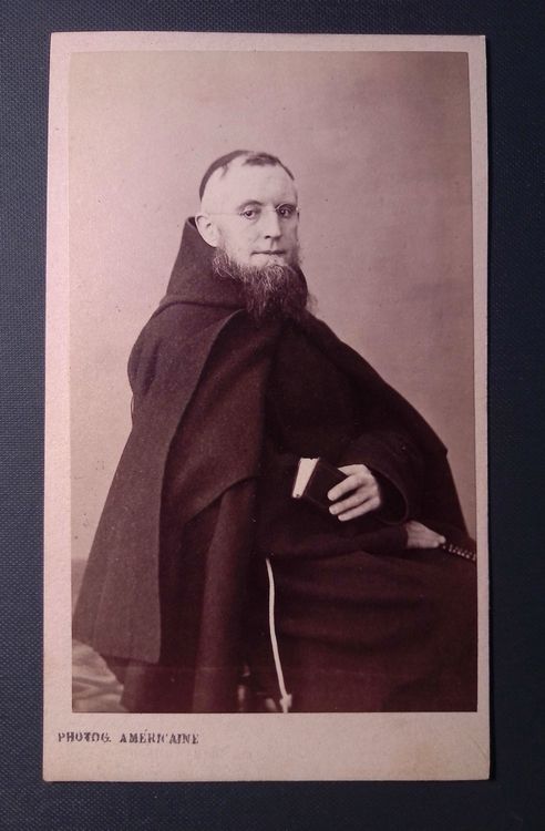 Kapuziner Pater Photo CDV Palais Lovatti Rome ca1862 (Gebraucht) in ...