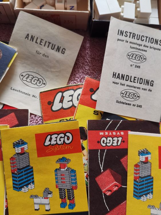 Alte Lego Vintage Sets gemischt mit Anleitungen. 50er Jahre (D'occasion ...