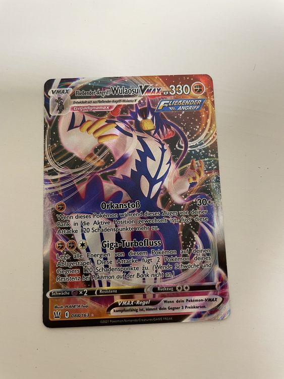 Pokemon Wulaosu VMAX 088/163 | Kaufen auf Ricardo
