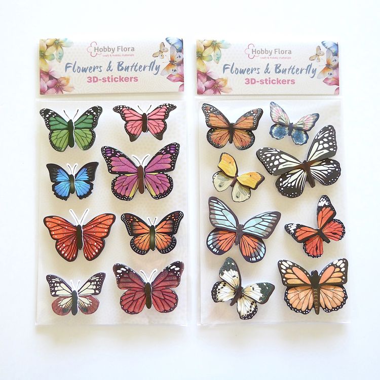 16 Sticker 3D - Schmetterlinge | Kaufen auf Ricardo