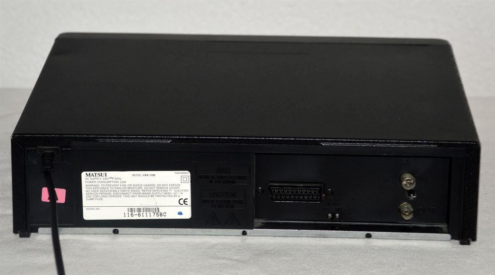 Videorecorder VHS Matsui VXA 1100 magnétoscope (Gebraucht) in Collonges ...