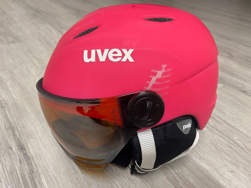 Uvex Skihelm S2 mit Visier Gr. 54-56 cm (Gebraucht) in Münsingen für CHF 35 – mit Lieferung auf ...