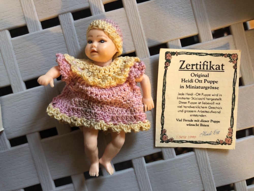 porzellanpuppe miniaturpuppe heidi ott ca.5cm hoch (Gebraucht) in Basel ...