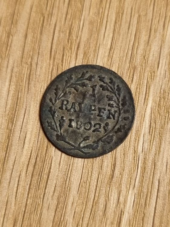 Helvetische Republik - 1 Rappen 1802 (Gebraucht) in Mels für CHF 12 – mit Lieferung auf Ricardo ...
