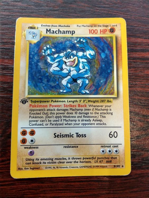 Machamp holo 1. Edition (Gebraucht) in Brügg BE für CHF 5 – mit ...