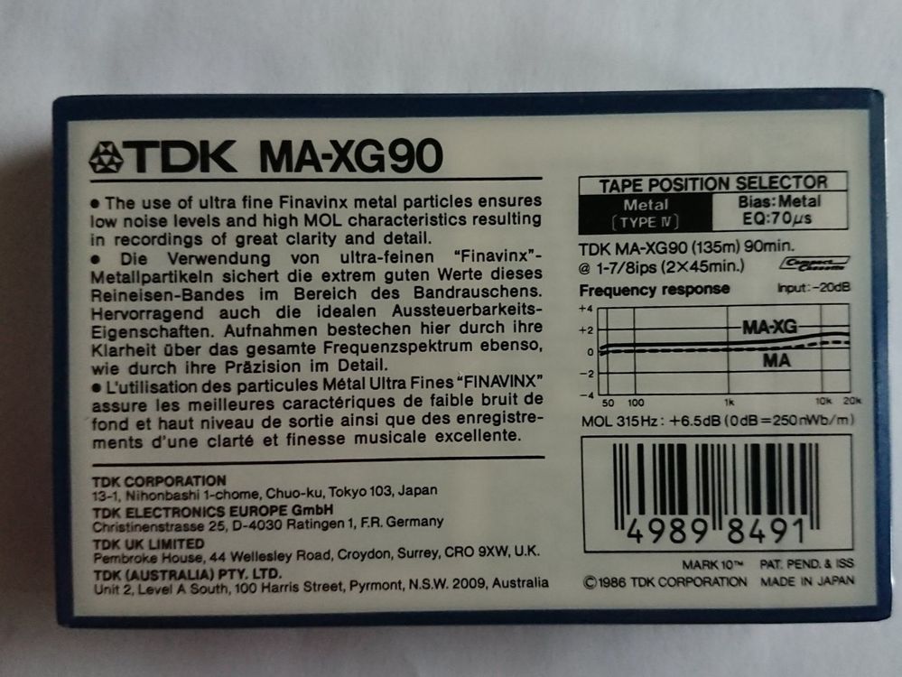 TDK MA-XG 90 | Kaufen auf Ricardo