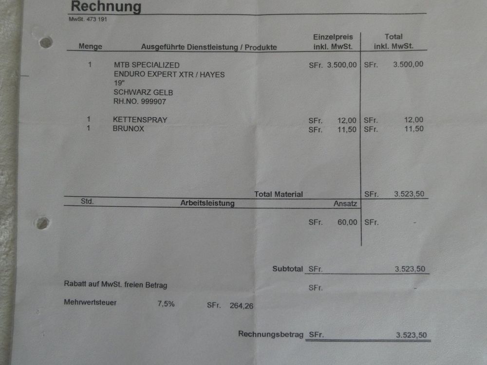 MTB SPECIALIZED EXPERT XTR (Gebraucht) in Zürich für CHF 1200 – nur ...