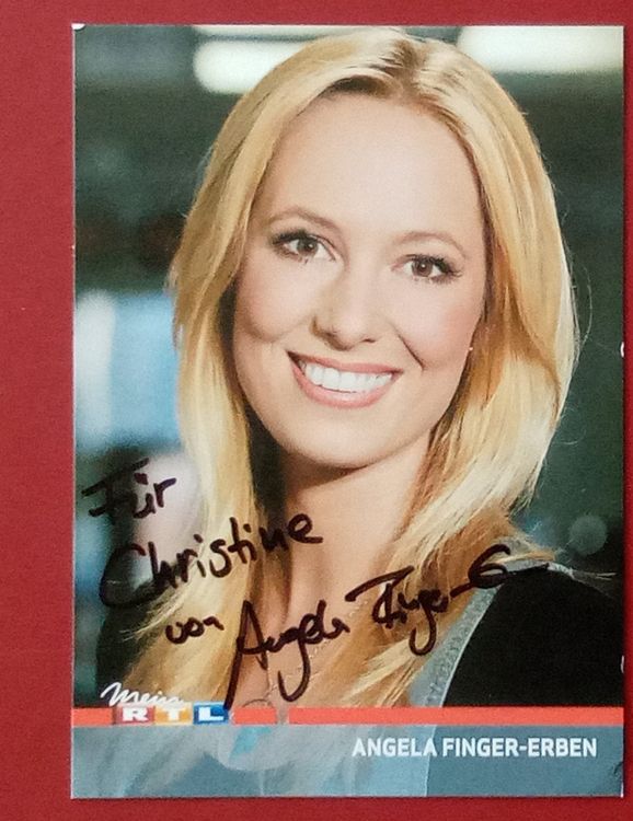 Angela Finger-Erben Autogramm signiert Fotopostkarte 10x15cm | Kaufen ...