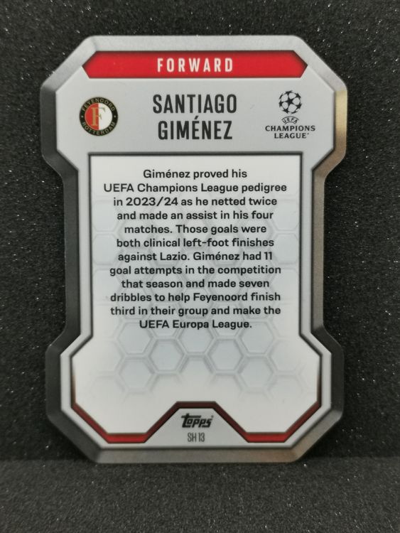 Match attax 2024/25 Santiago Giménez Chrome Shield | Kaufen auf Ricardo