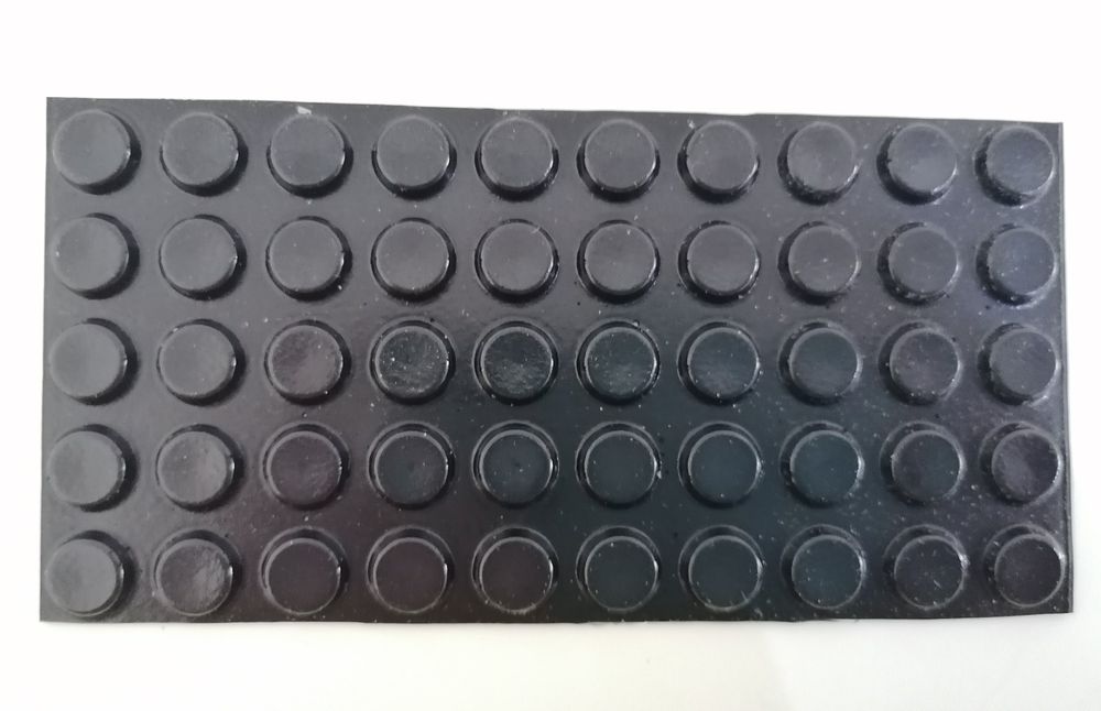 Gummi-Füsse Schwarz, D: 12.7mm, H: 3.5mm, 50 Stk - Fabrikneu (Neu und ...