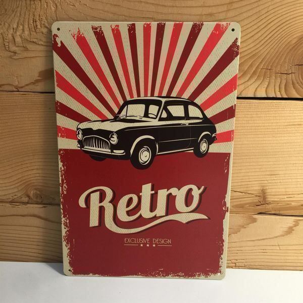 BlechSchild 20x30 Retro Oldtimer Design (Neu und originalverpackt) in ...