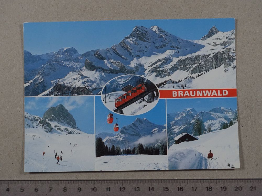 Braunwald, Ski, Bahn, Gondelbahn, Glarus, 1985(?) (Gebraucht) in Lenzburg für CHF 2 – mit ...