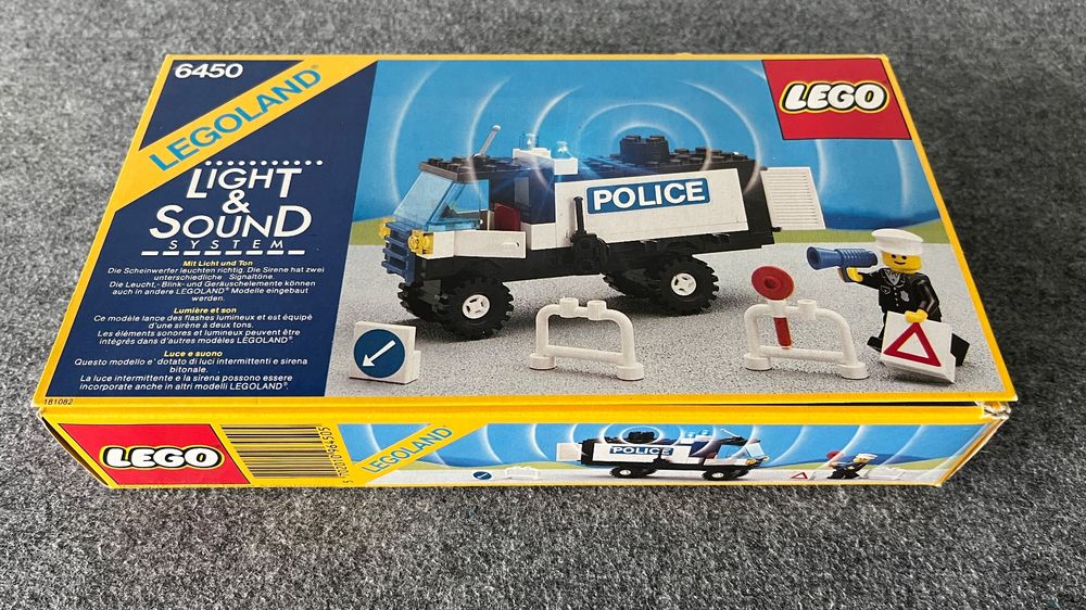 Lego-Set 6450 Polizeifahrzeug mit Sirene - Neuwertig 1985 (Neu (gemäss ...