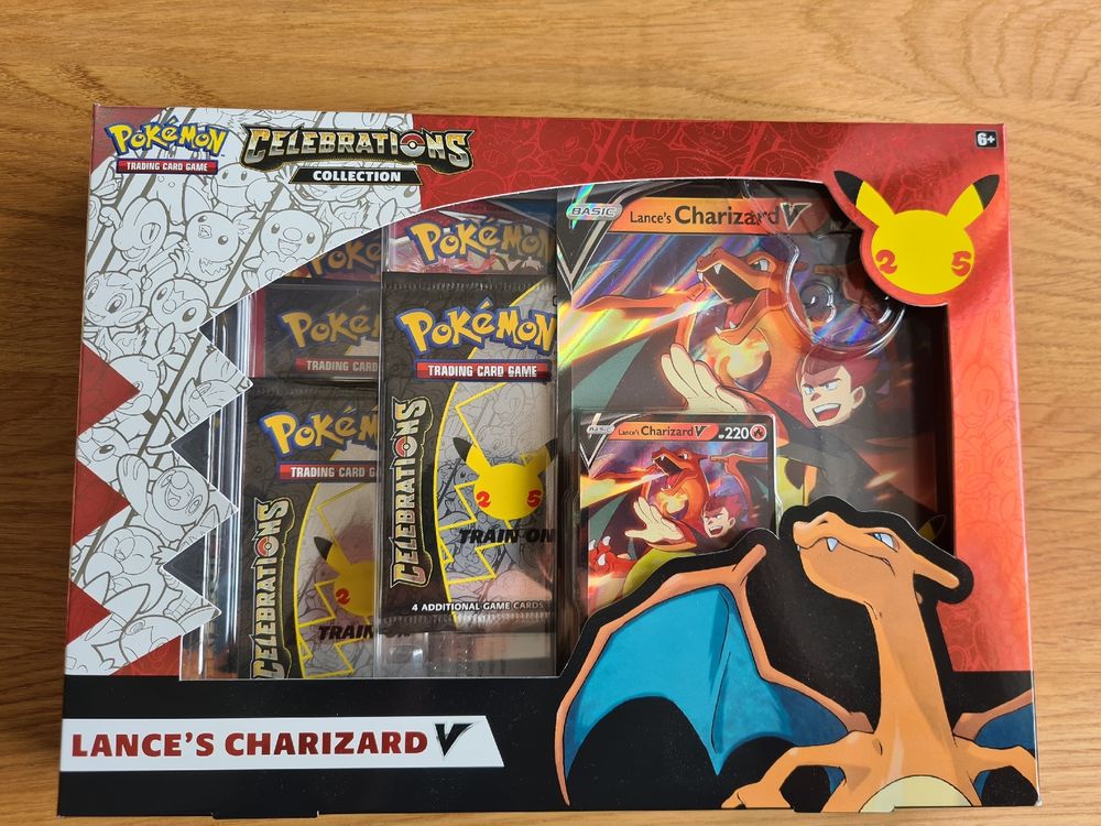 Lance Charizard Celebrations Pokemon Box (Neu und originalverpackt) in ...