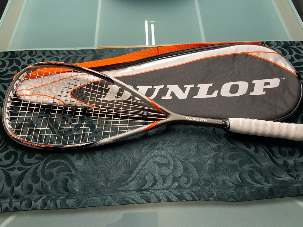 Dunlop Blackstrom Squash Racket Titanium inkl. Tasche Top | Kaufen auf ...