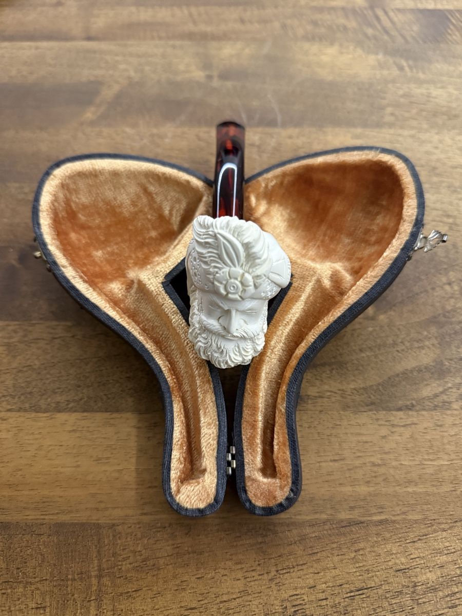 Vintage Meerschaum Pipe with Case - Unique Collectible (Neu (gemäss ...