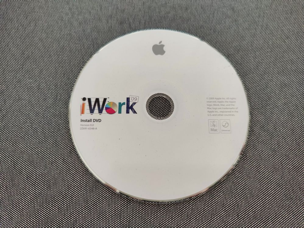 Apple iWork 2009 Install DVD (Version 9.0) | Kaufen auf Ricardo