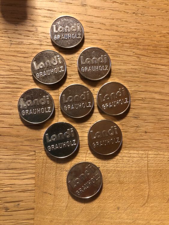 9 Landi Grauholz Jetons (Gebraucht) in Vilters für CHF 4.5 – mit Lieferung auf Ricardo kaufen