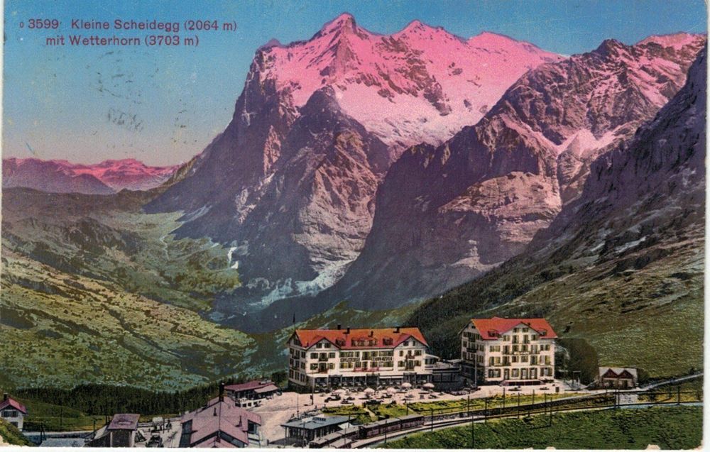 BE 131 Kleine Scheidegg Wetterhorn 1920 o KLEINE SCHEIDEGG (Gebraucht ...