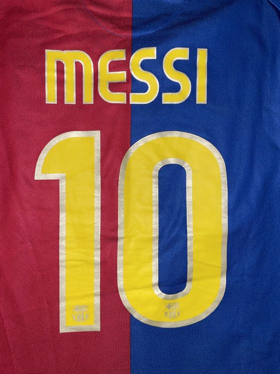 ORIGINAL FC BARCELONA MESSI NIKE FUSSBALL HOME TRIKOT 08/09 (Neu ...