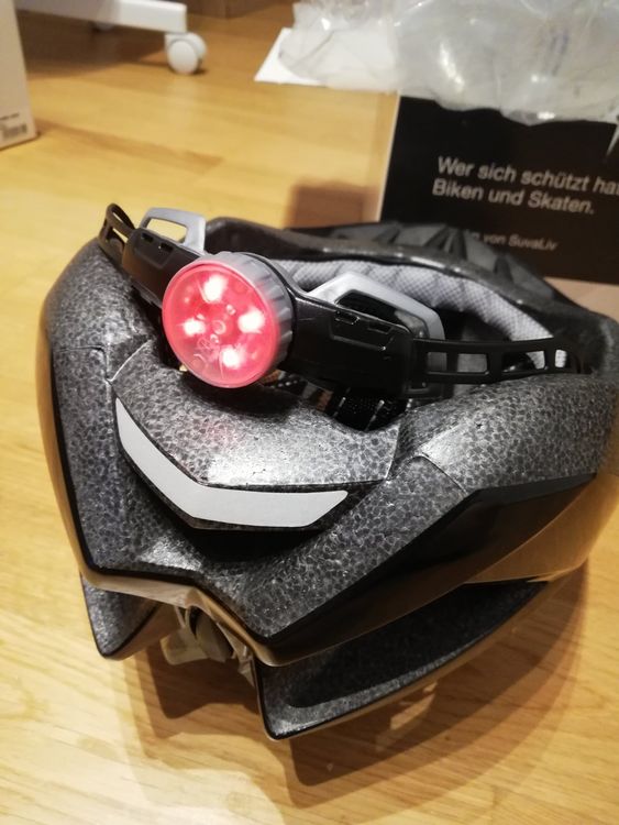 Velohelm SUVA "Volermo", anthrazit/weiss, Grösse: 60 - 64 cm (Gebraucht ...