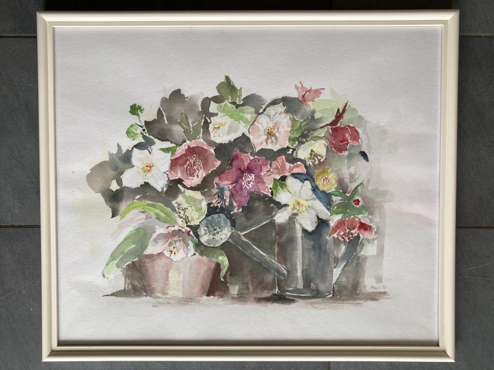Gemälde Aquarell Blumen Stilleben signiert R. Niggli 1999 (Gebraucht) in Subingen für CHF 29 ...