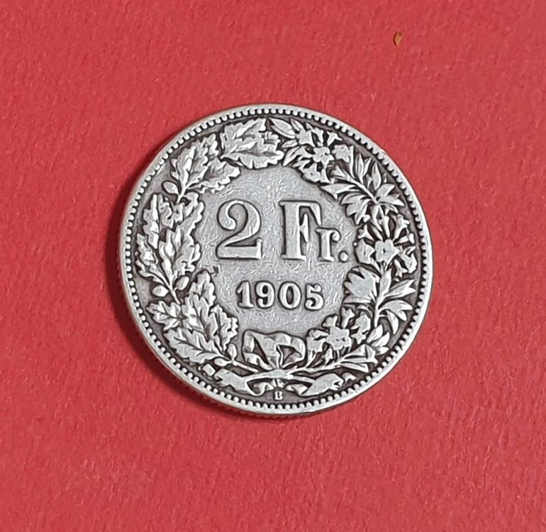 2 Franken 1905 Auflage in Mio. 0.3 „Silber“ (Gebraucht) in Uttigen für CHF 9 – mit Lieferung auf ...
