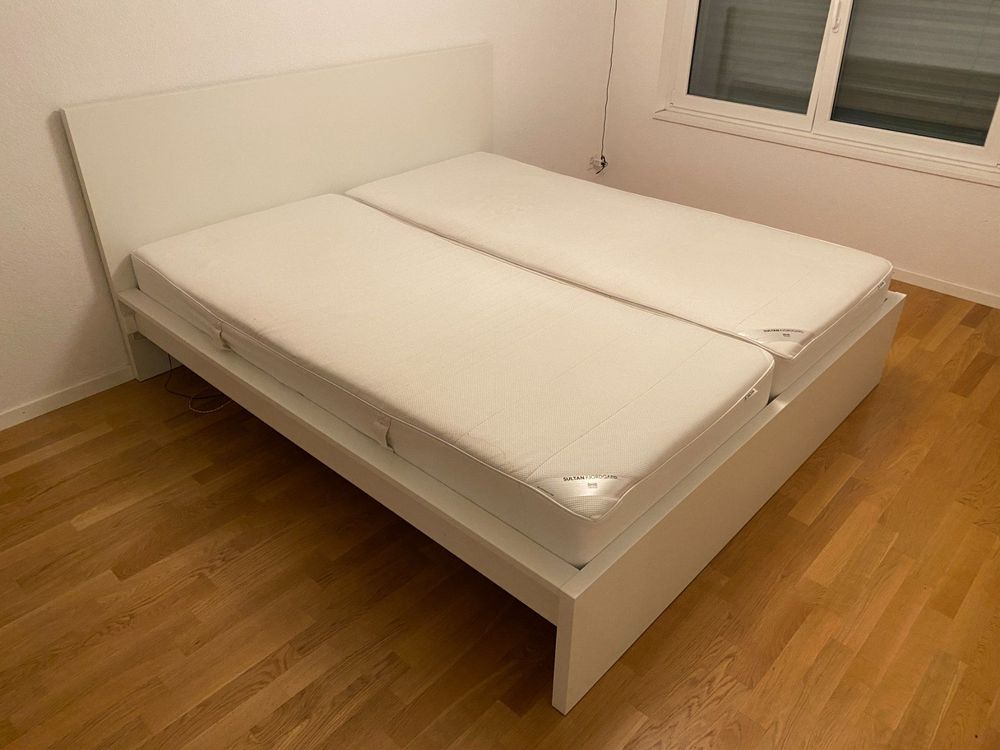 Ikea Malm Doppelbett inkl. Matratze/Rost | Kaufen auf Ricardo