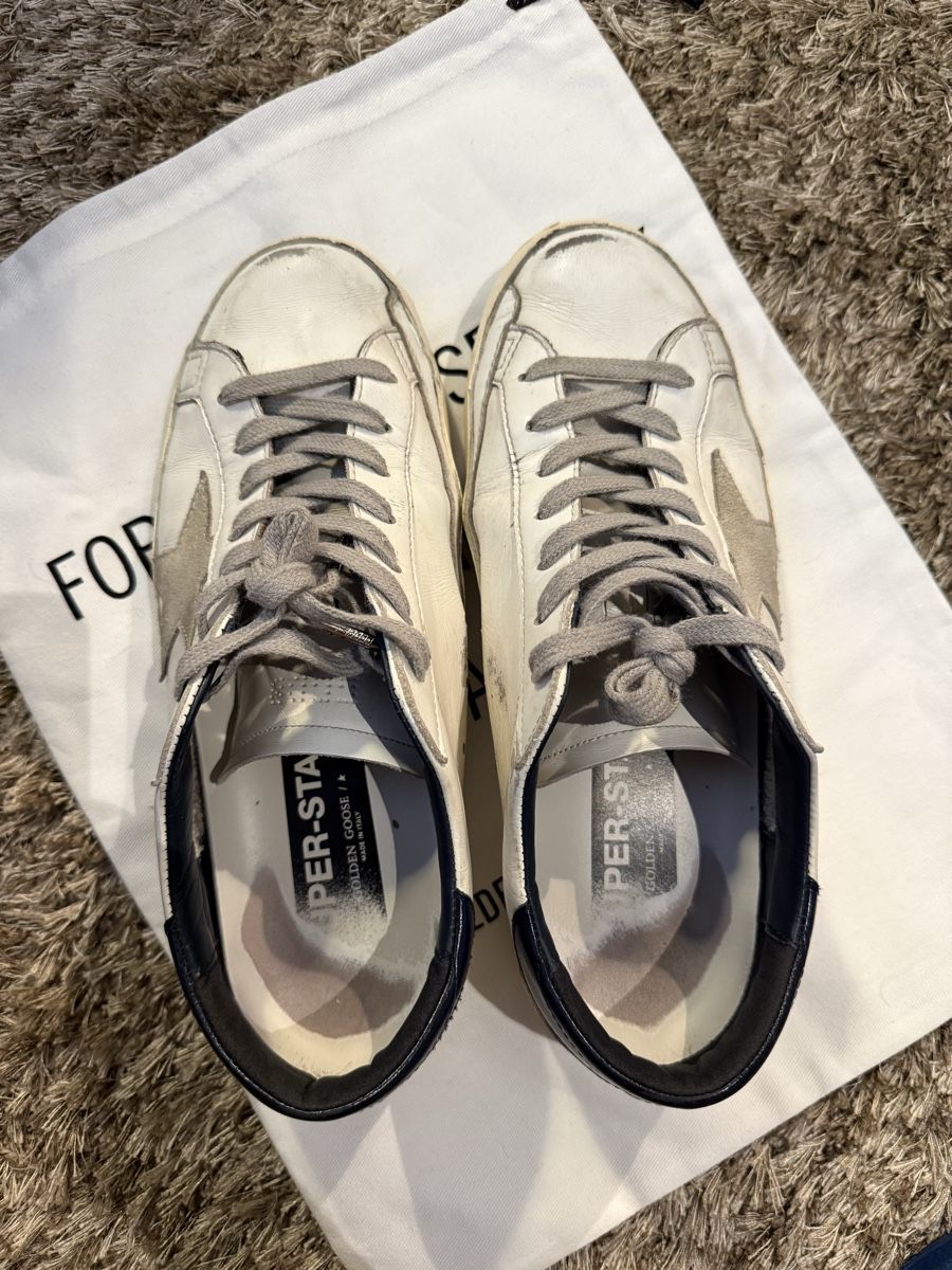 Golden Goose Super-Star Weiss Grösse 40 Lederschuhe (Neu (gemäss ...