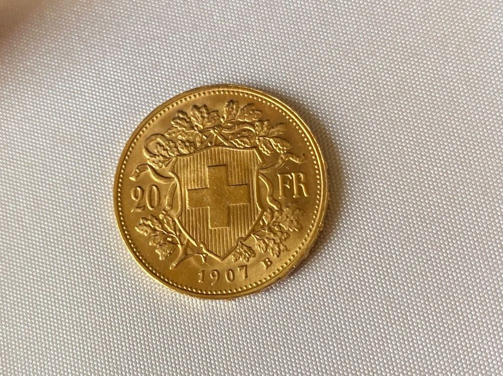 20 Fr Vreneli 1907 - unz. Stgl. *sehr RAR* | Kaufen auf Ricardo