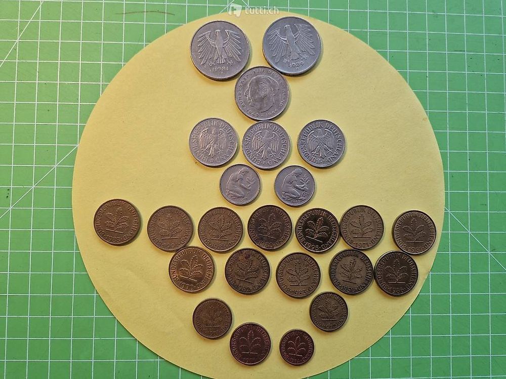 24 Deutsche Mark und Pfennige (Gebraucht) in MUEHLAU für CHF 10 – mit Lieferung auf Ricardo kaufen