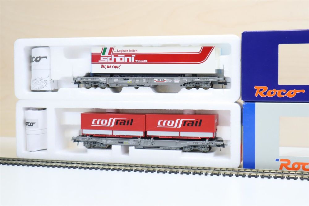 ROCO 2 x SBB HUPAC Wagen 47121 / 66588 | Kaufen auf Ricardo