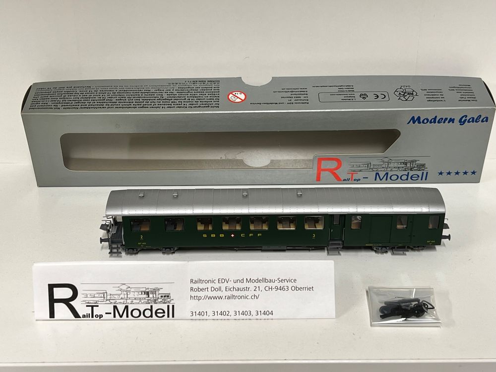 Railtop 31411 SBB BCF4 4652 Ep. IIl a AC (Neu und originalverpackt) in ...